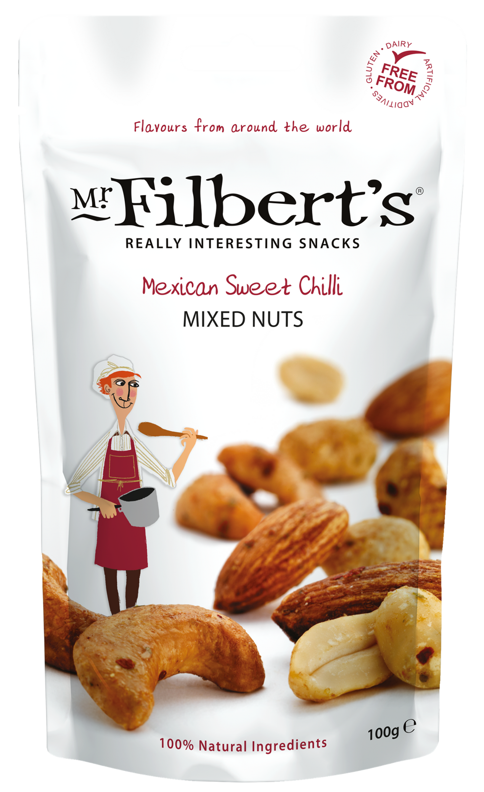FILBERTS MEXICAN SWEET CHILLI MIXED NUTS 100g x 12 – Coast & Moor ...