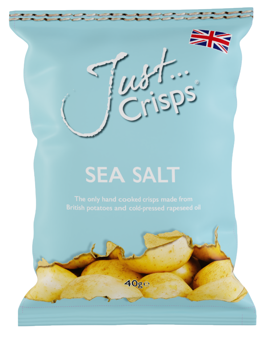 JUST CRISPS SEA SALT 40g x 24 – Coast & Moor Coffee Collective
