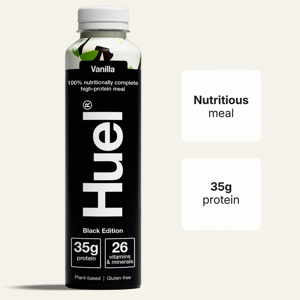 HUEL RTD BLACK EDITION VANILLA 500ML X 8 – Coast & Moor Coffee Collective